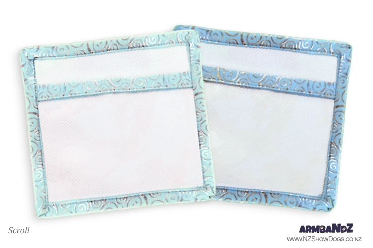 Pastel Blue Armbands - Adjustable, Single & Double Sided NZ Made