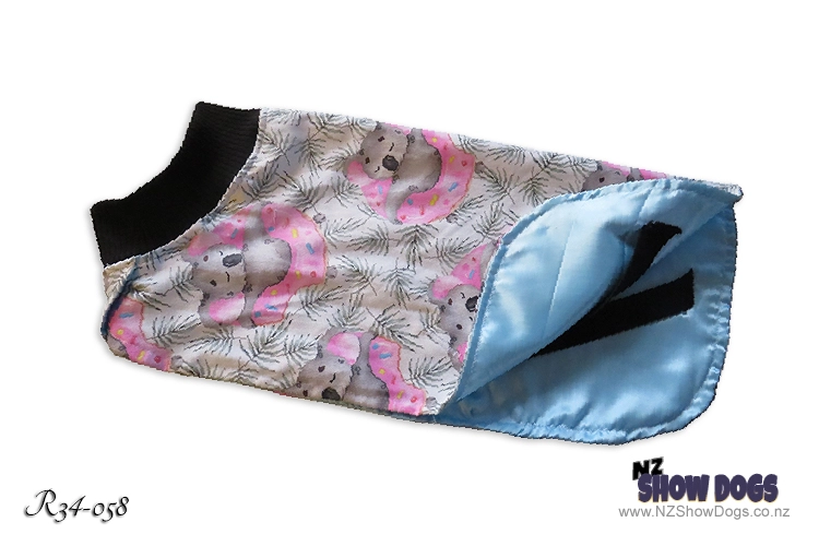 Denim Satin Lined Dog Show Coat - Small Dog or Puppy